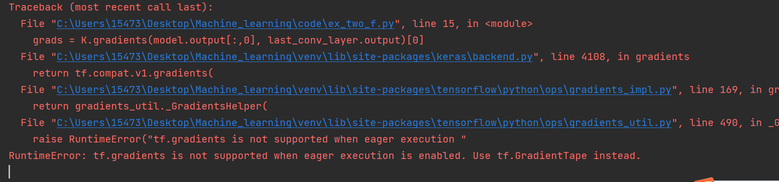 tf.gradients is not supported when eager execution is enabled. Use tf.GradientTape instead.-CSDN博客