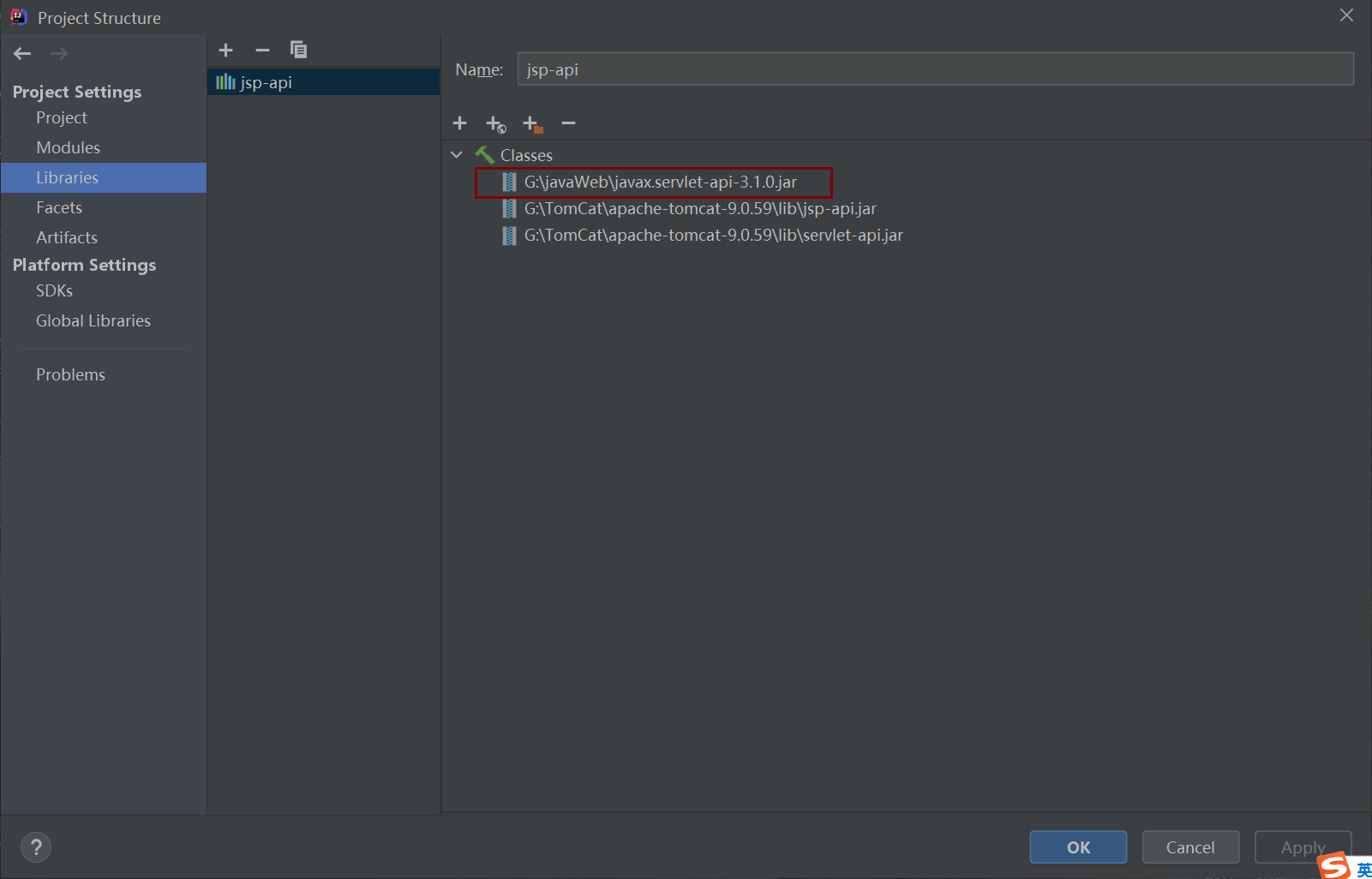 IntelliJ IDEA里找不到 javax.servlet 的jar包解决方法_javax.servlet-api-3.1.0.jar-CSDN博客