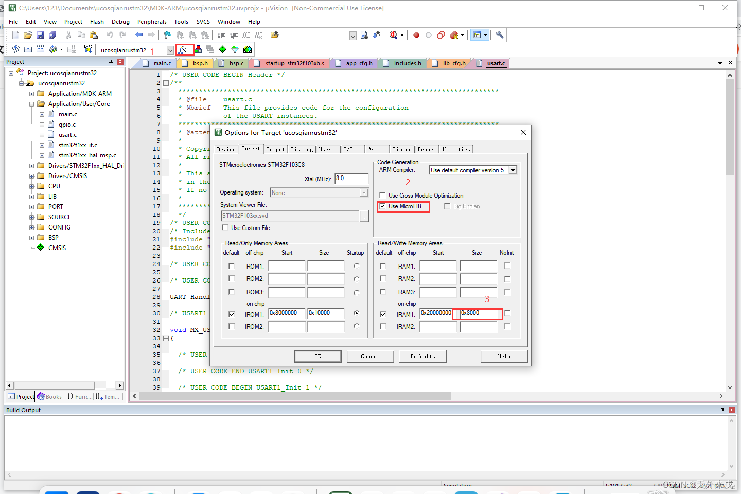 uC/OS-III系统移植STM32F103C8_ucosiii移植到stm32-CSDN博客