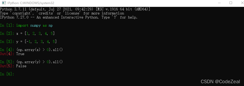 Python中一行代码判断列表元素是否均大于0 Python检测列表所有元素是否都大于0 Csdn博客