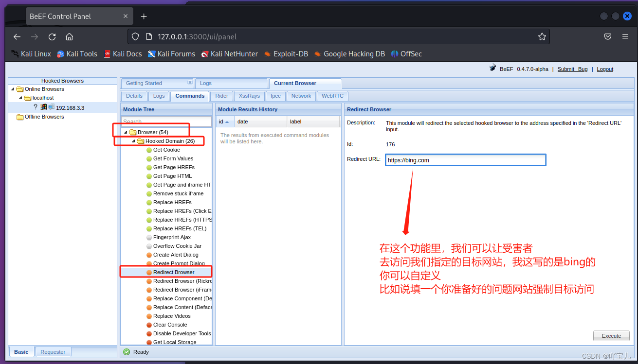 Beef-Xss 浏览器攻击框架的使用_docker安装beef-xss-CSDN博客
