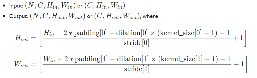 pytorch——MaxPool2d（最大池化）-CSDN博客