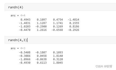 Matlab学习（2）--矩阵_熟悉matlab几个常用生成矩阵函数zeros(m,n)、ones(m,n)、rand(m,n)和r-CSDN博客