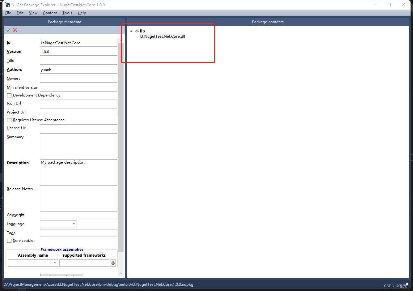 使用 VS Studio 2022 创建自己的 NuGet包，图片教程包教包会！_nupkg文件怎么打开-CSDN博客