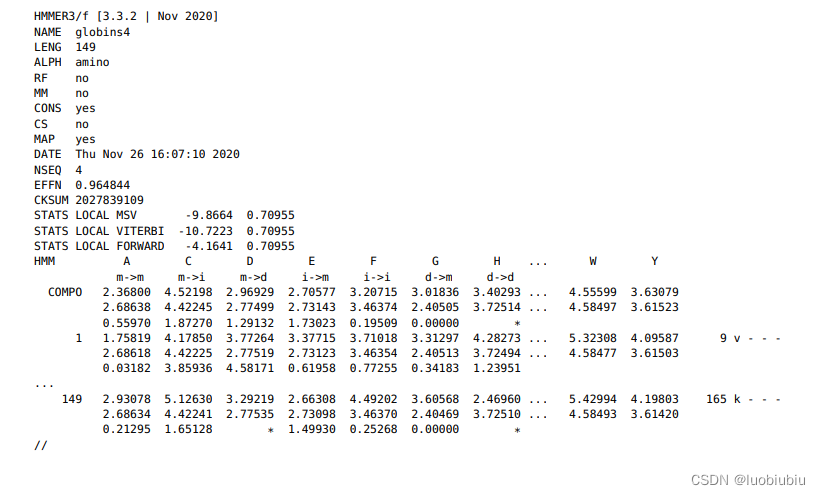 hmmbuild结果文件解读：hmm文件_hmm文件解读-CSDN博客