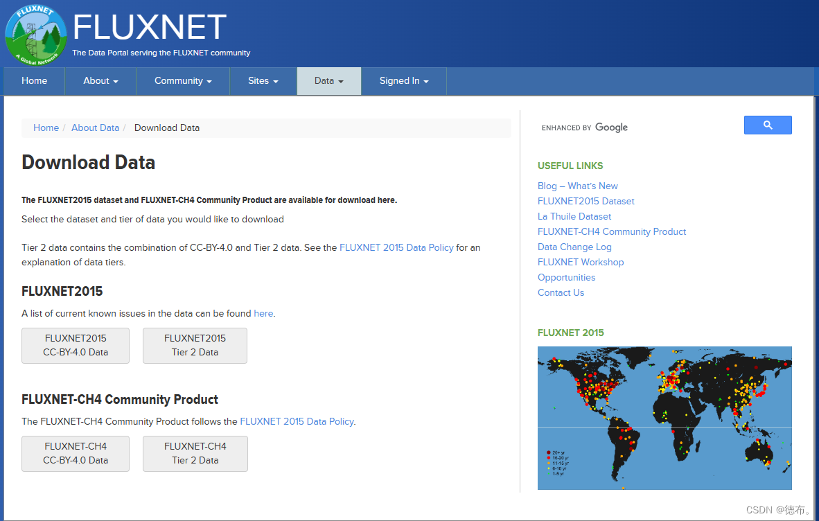 FLUXNET 2015数据集下载_fluxnet2015-CSDN博客