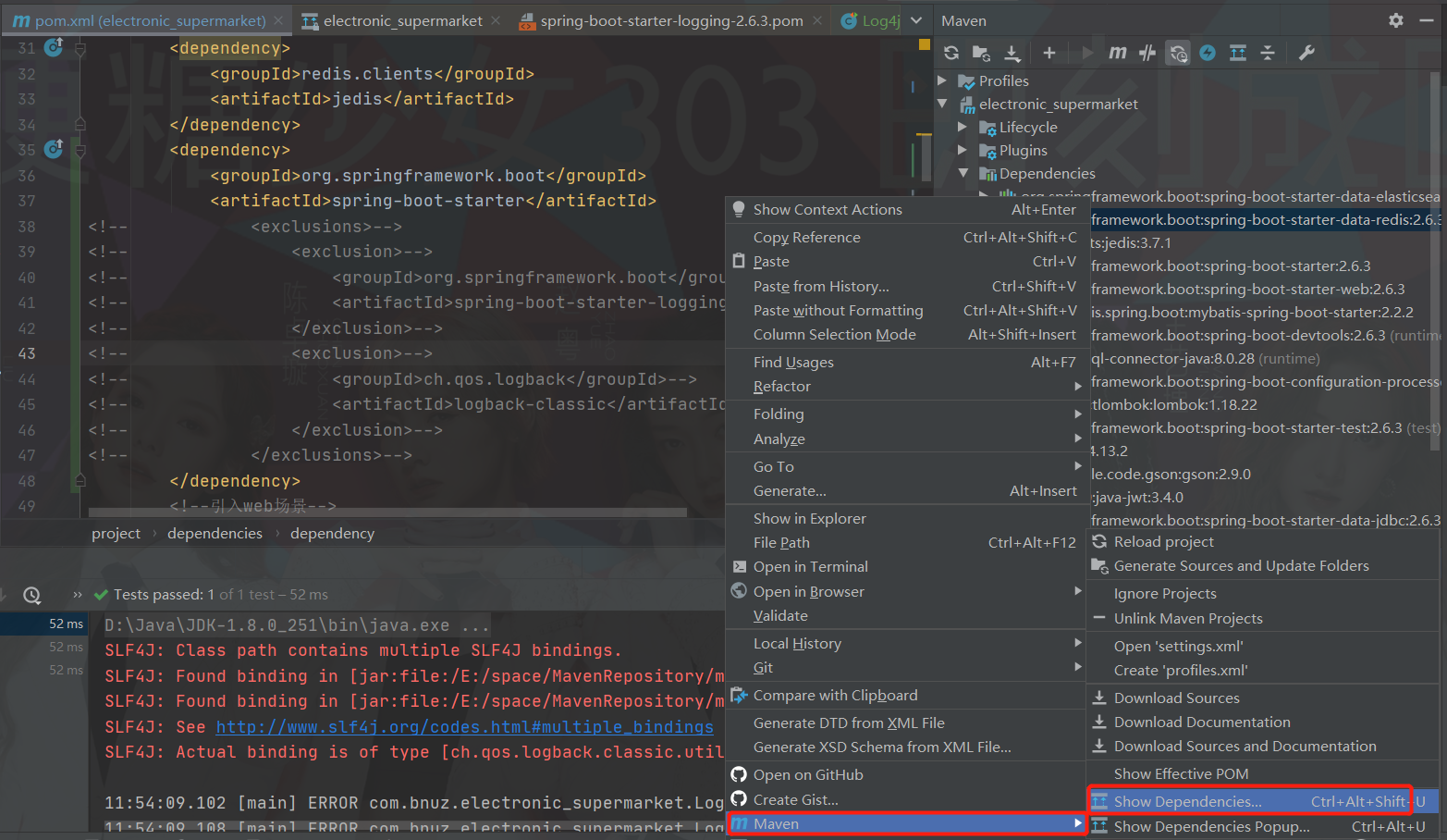 使用log4j2出现bug：Class path contains multiple SLF4J bindings._exclusion logback-classic-CSDN博客