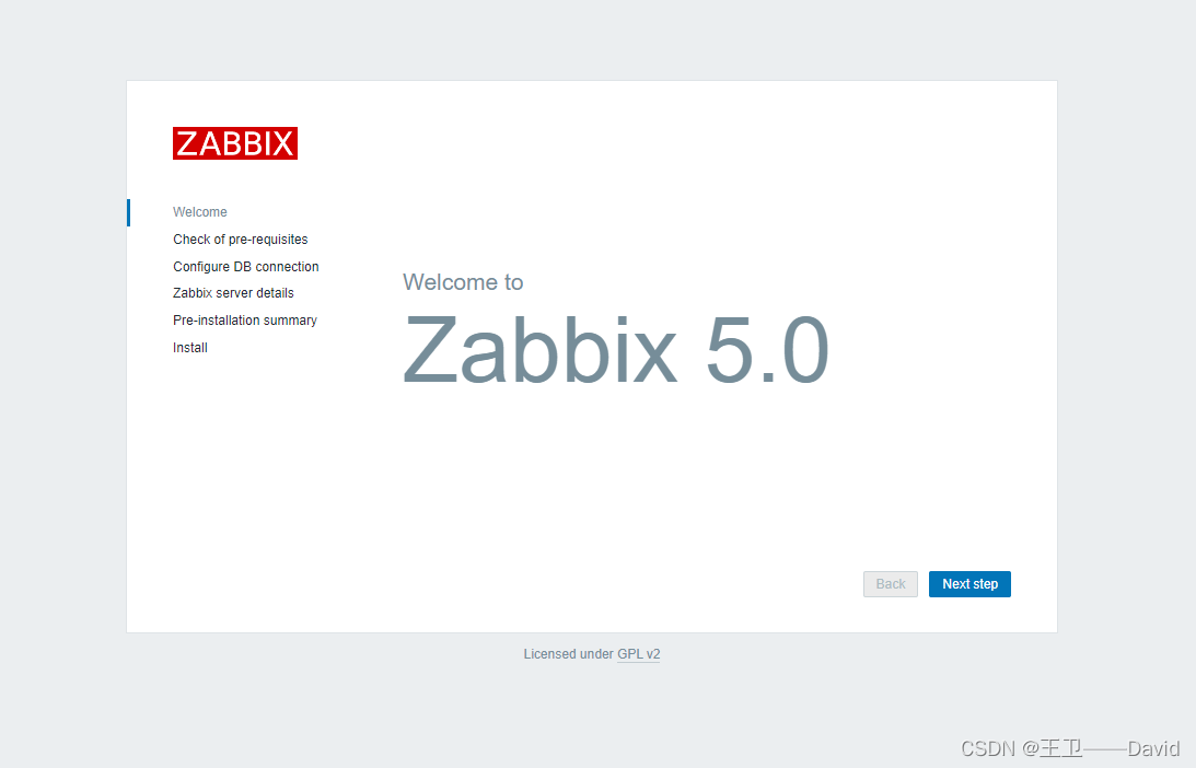 Linux 基于官网快速安装zabbix5.0图文教程_zabbix component-CSDN博客