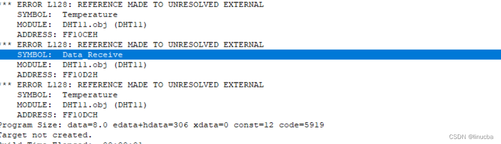 ERROR L128: REFERENCE MADE TO UNRESOLVED EXTERNAL-CSDN博客