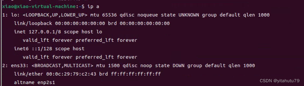 1.Ubuntu ens33网卡无ip,Ubuntu不显示IP地址_ubuntu虚拟机的ens33一直是down-CSDN博客