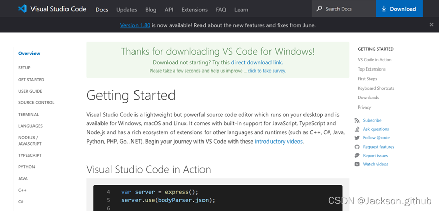 安装最新版Visual Studio Code来开发Python应用程序_vscodeusersetup-x64-1.83.1-CSDN博客