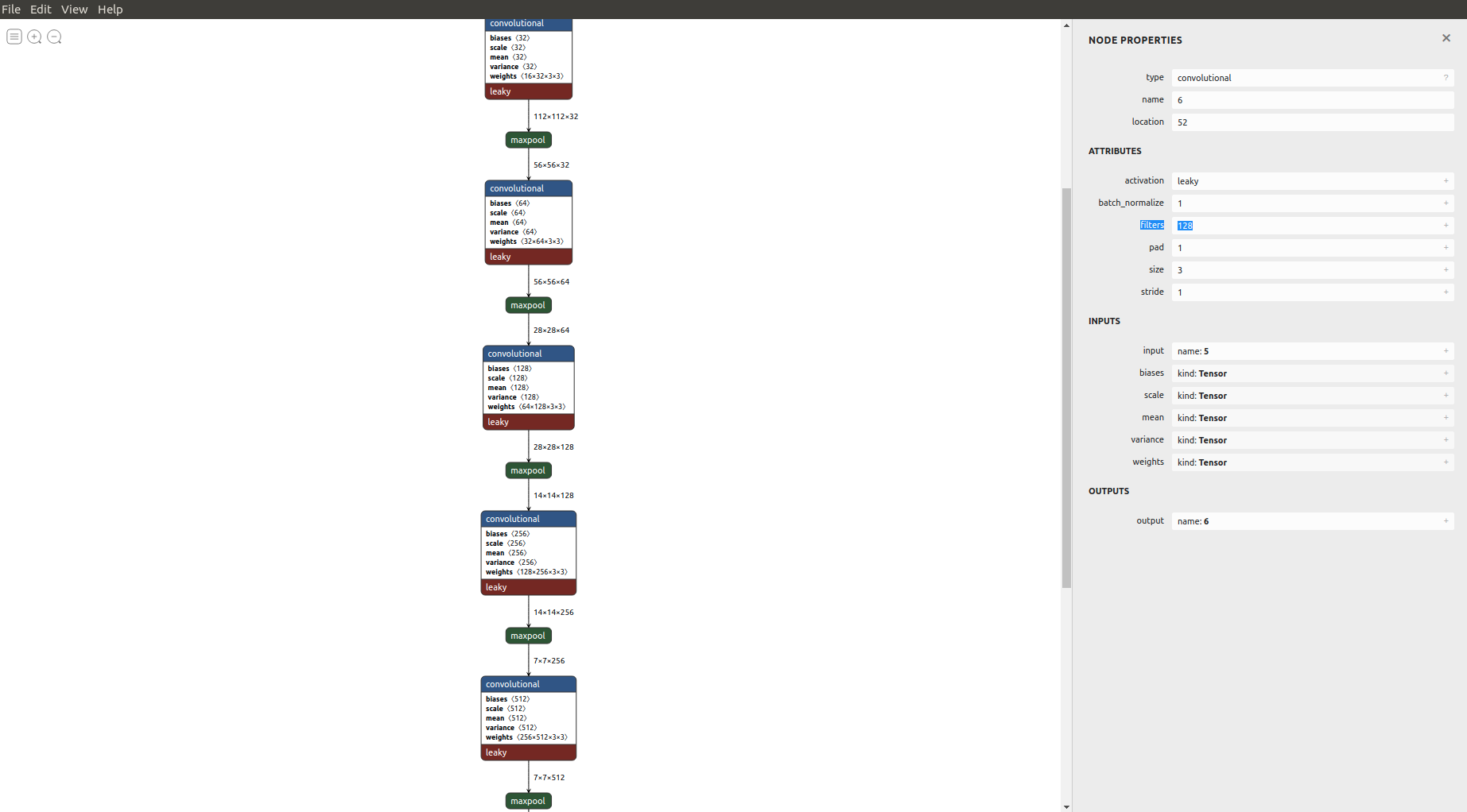 使用netron对mnist网络结构分析