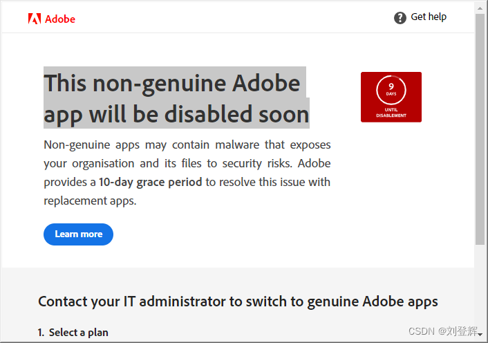 adobe软件提示This non-genuine Adobe app will be disabled soon-CSDN博客