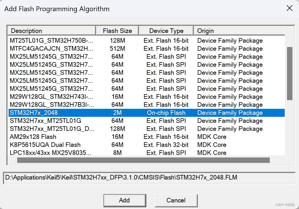STM32H743VIT6 程序烧录失败。报错：No Algorithms Found，Insufficient RAM for Flash Algorithms_在内嵌ram中运行程序 no ...
