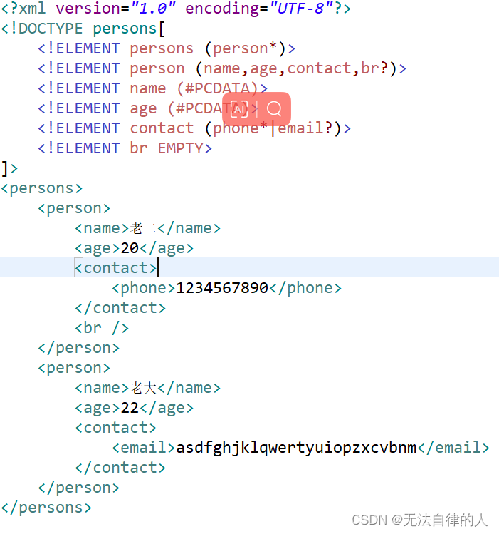 XML DTD原理及使用-CSDN博客