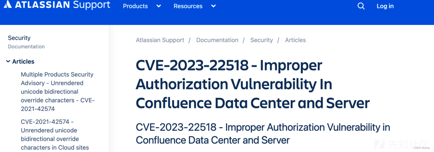 Atlassian Confluence 远程代码执行漏洞分析(CVE-2023-22518)-CSDN博客