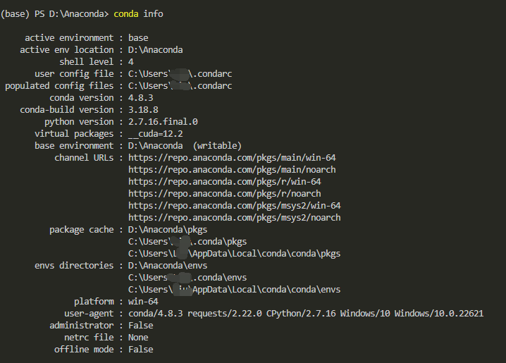 【环境与命令】conda环境更新_conda update -n base -c defaults conda-CSDN博客
