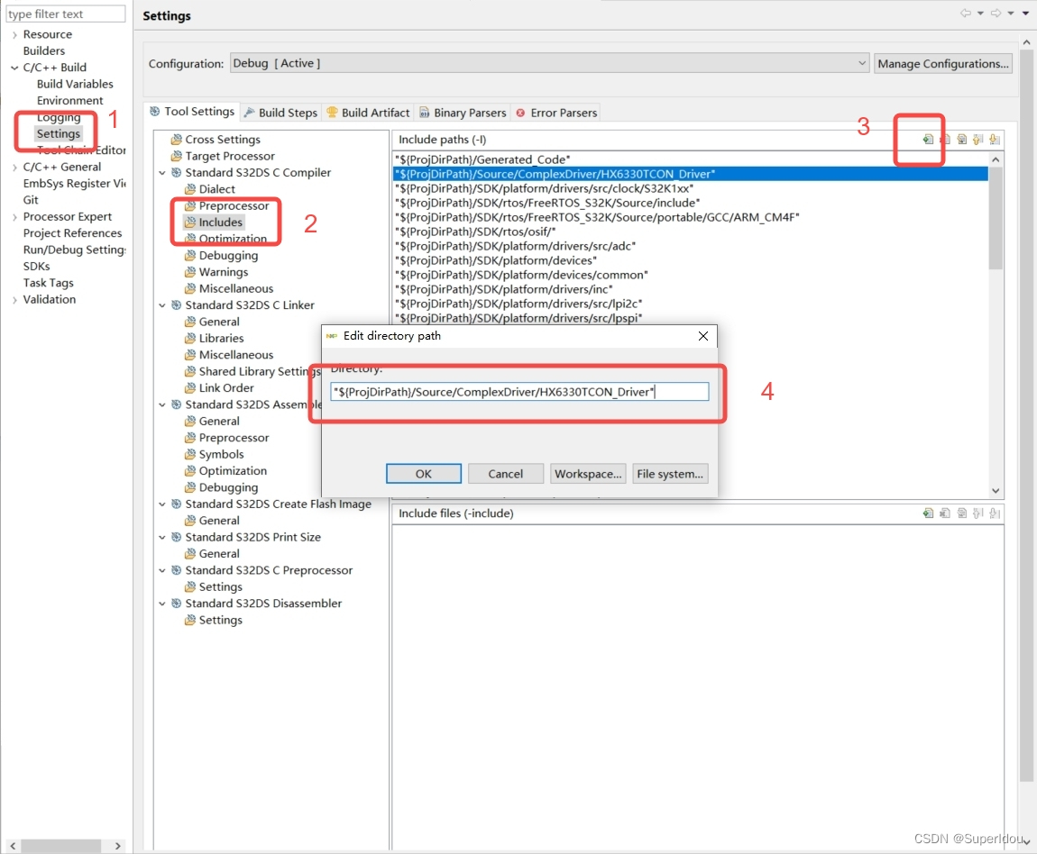 NXP S32 Design Studio for ARM 解决报错“No such file or directory”_s32ds 识别不到头文件-CSDN博客