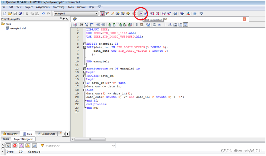 VHDL1: VHDL求输入带符号的4位二进制数的补码并仿真_vhdl文件名-CSDN博客