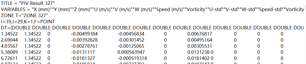 使用Matlab对PIV数据中的dat文件进行读取数据并求平均值_matlab处理piv数据-CSDN博客