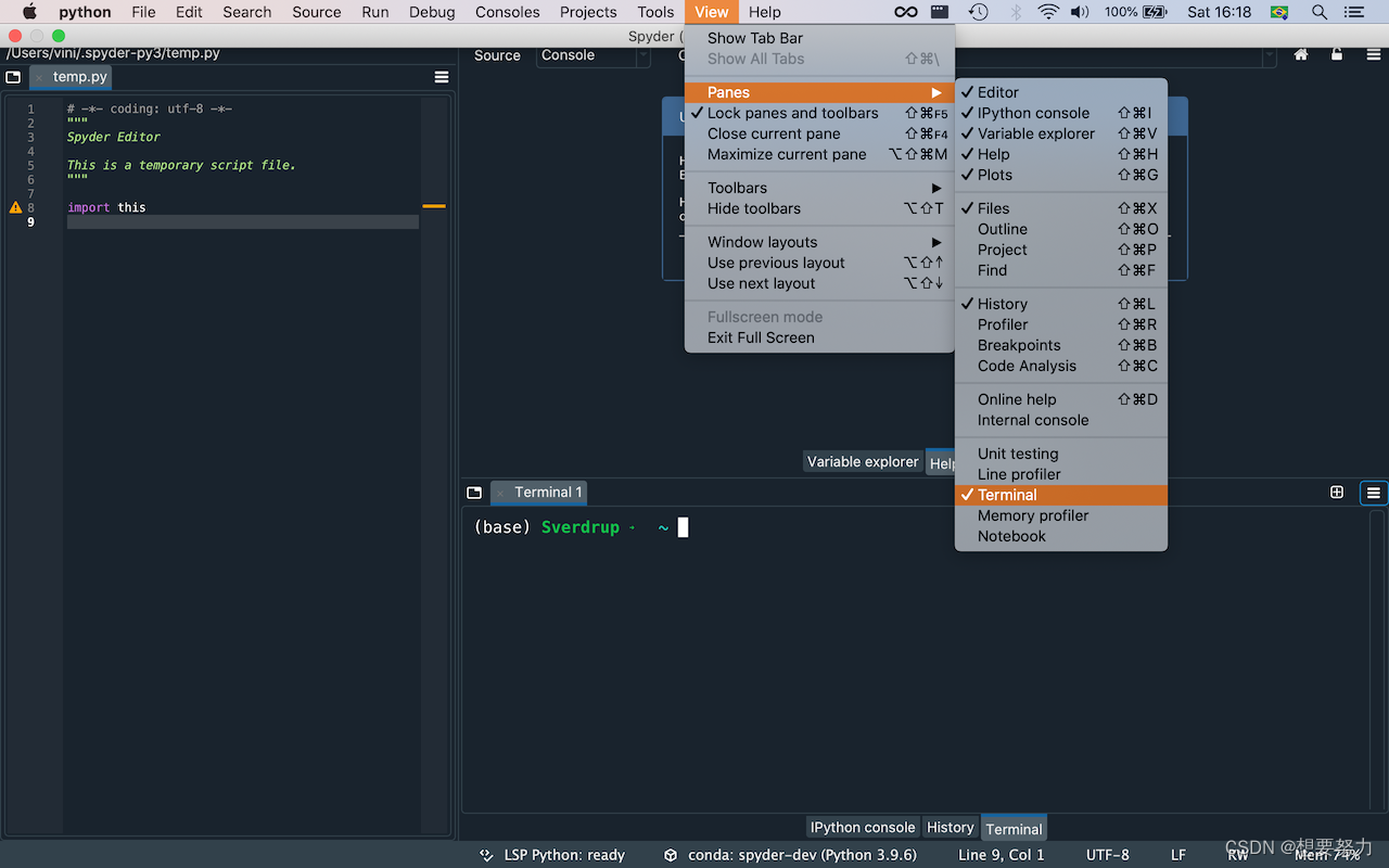 Anaconda中的spyder安装Terminal插件_spyder怎么打开终端-CSDN博客