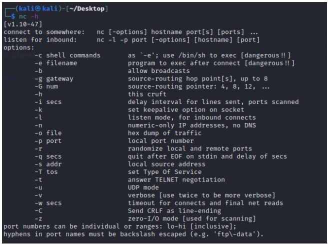 netcat(NC)学习笔记-nc命令基础解释以及基础使用--包含使用nc获取shell_nc -nv-CSDN博客