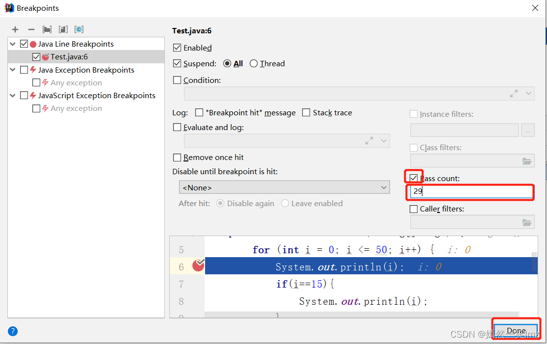 【idea】IDEA常用断点详解_idea断点-CSDN博客