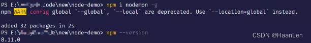 Npm Run Dev 出现以下警告npm Warn Config Global ` Global` ` Local` Are