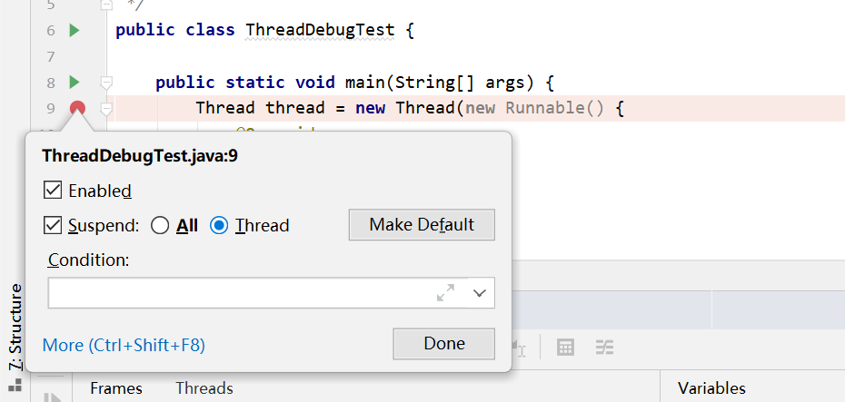 idea debug进入 线程内部_idea debug 进不了线程-CSDN博客