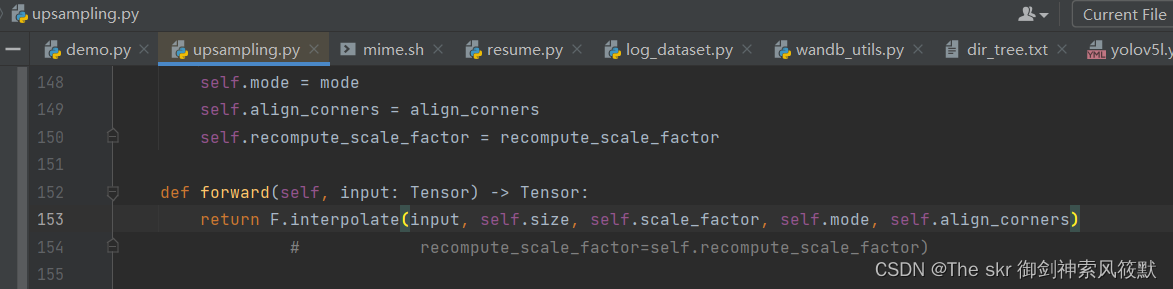复现deepsort出现AttributeError: ‘Upsample‘ object has no attribute ‘recompute_scale_factor ...