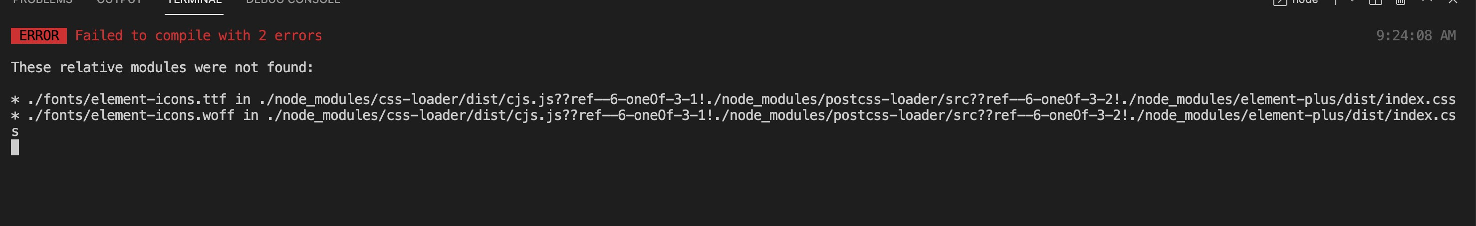 解决Vue Cli安装Element-plus后启动失败的问题_element-plus进不去-CSDN博客