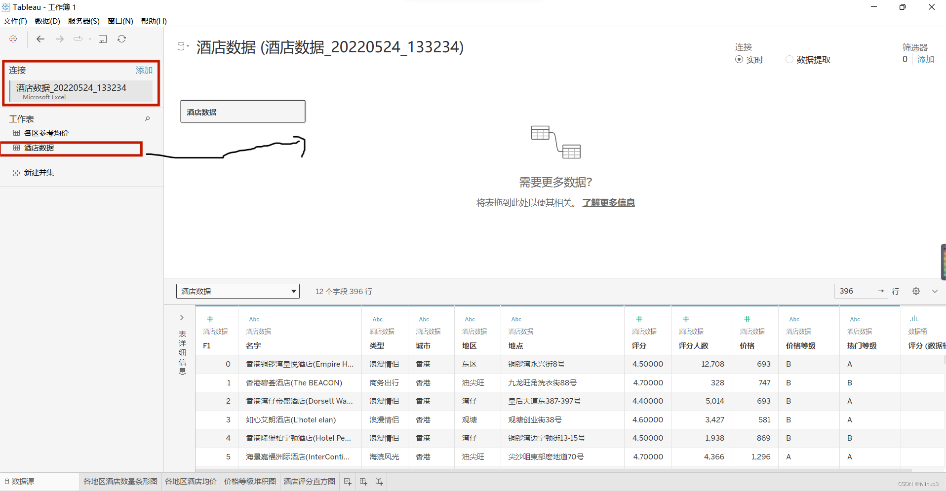 Tableau学习笔记tableau怎么导入数据 Csdn博客