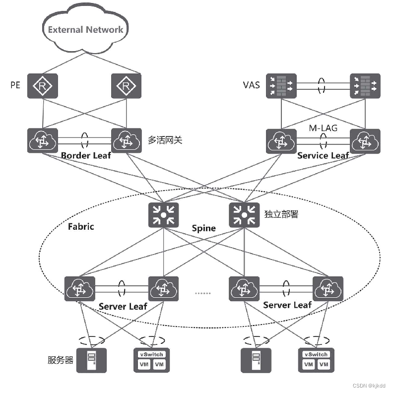 叶脊网络实战 - 设计物理网络（一）_border leaf-CSDN博客