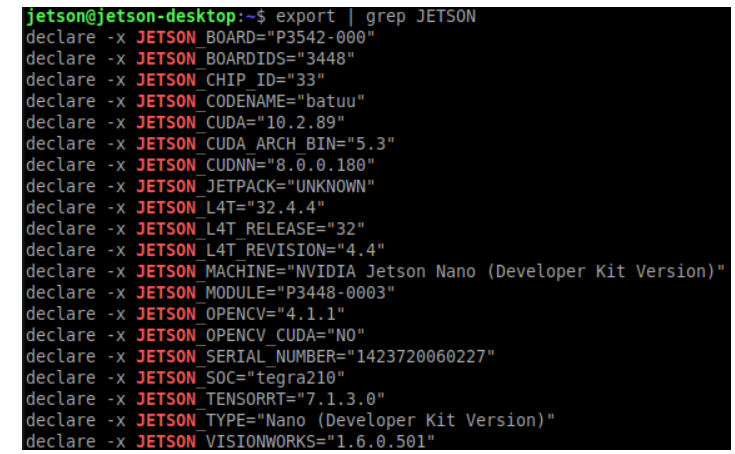 jetson-nano环境查询_怎么查看nano开发版的jetpack对应的软件环境-CSDN博客