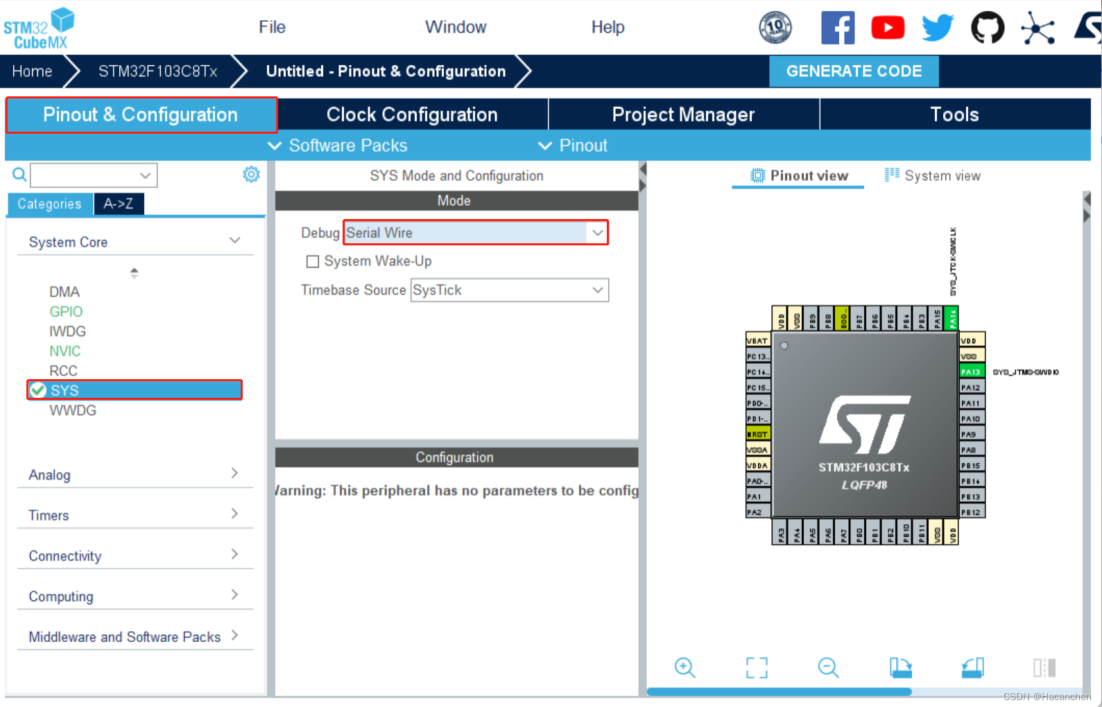 Stm32f103c8t6实操学习1(cubehal库) 点亮led灯cube如何往32c8t6上烧程序 Csdn博客