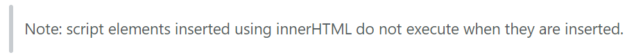 InnerHtml注入JavaScript的问题_使用innerhtml注入脚本-CSDN博客