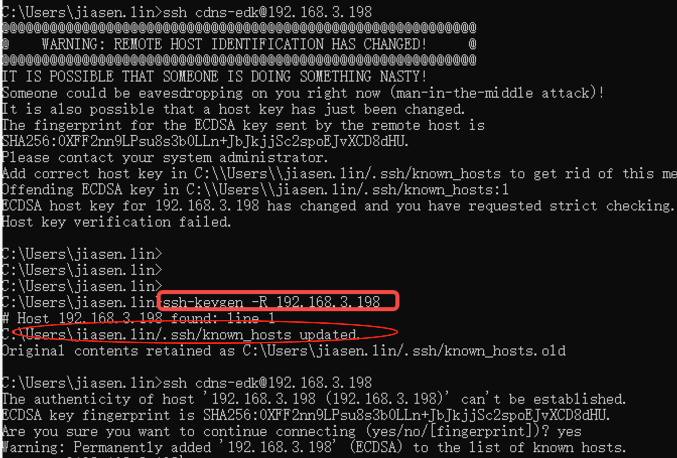 【84】ssh 提示a host key has just been changed_ssh a host key has just been changed-CSDN博客