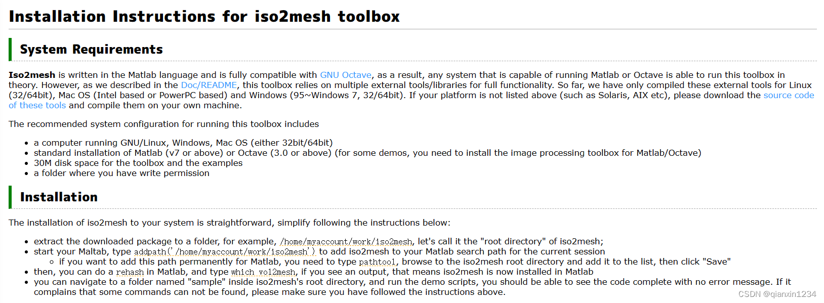 matlab安装iso2mesh-CSDN博客