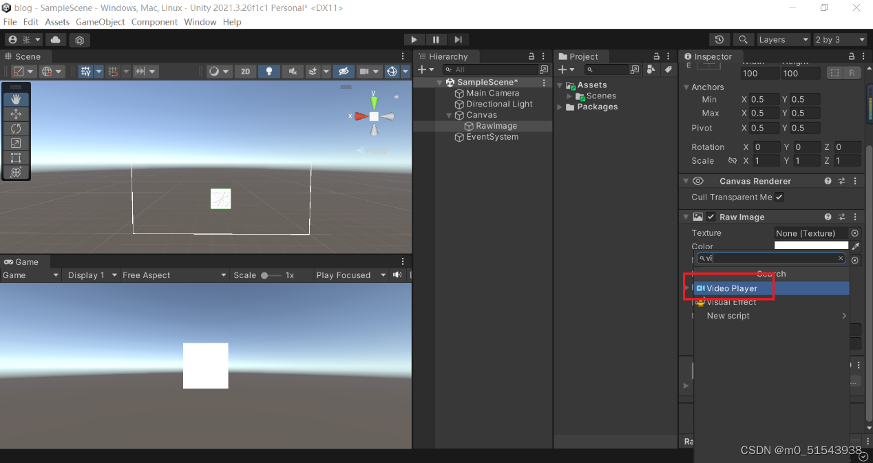 Unity3D在场景中播放可拖动进度条的视频_unity 视频滑动进度条-CSDN博客