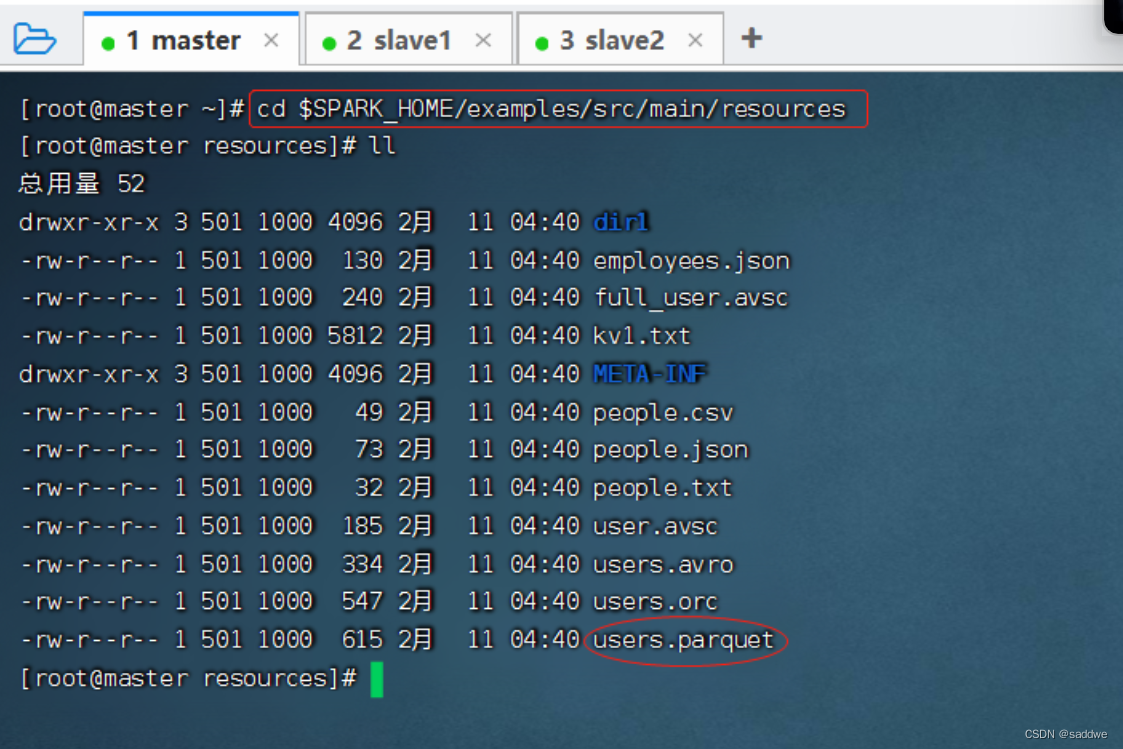 大数据实时处理42 Spark Sql数据源 基本操作parquet文件 Load Csdn博客
