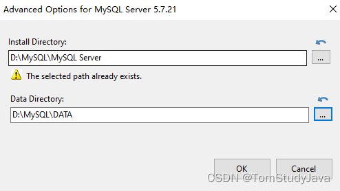 Windows安装MySQL5.7.21.0（自定义盘符安装方法）_mysql5.7.21.0安装教程-CSDN博客