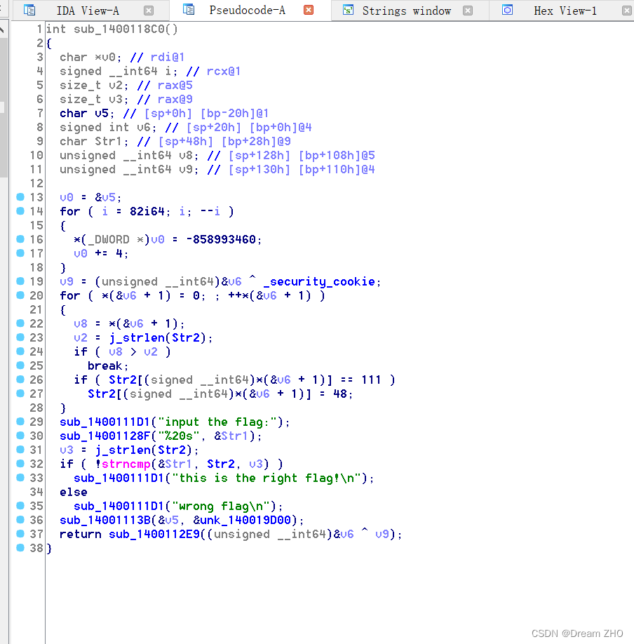 BUUCTF--Reverse--easyre，reverse1，新年快乐(面向新手，超详细)_buuctf 新年快乐-CSDN博客