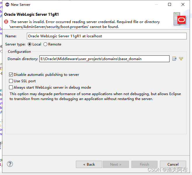 The server is invalid. Error occurred reading server credential. Required file or directory ...