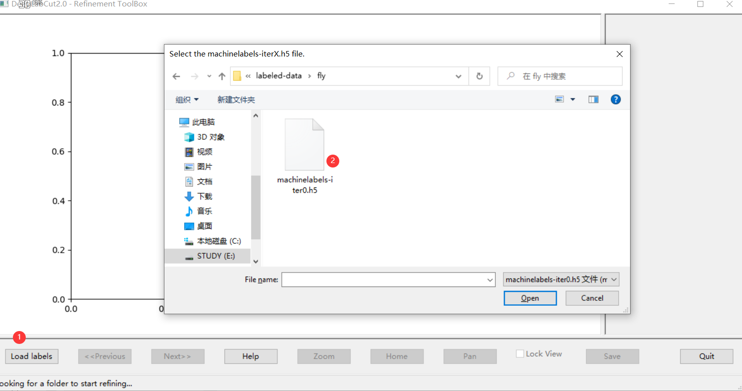 Deeplabcut----（2）训练完成后修改标签再次训练（单只动物）_deeplabcut完成训练的错误标注重新标注-CSDN博客