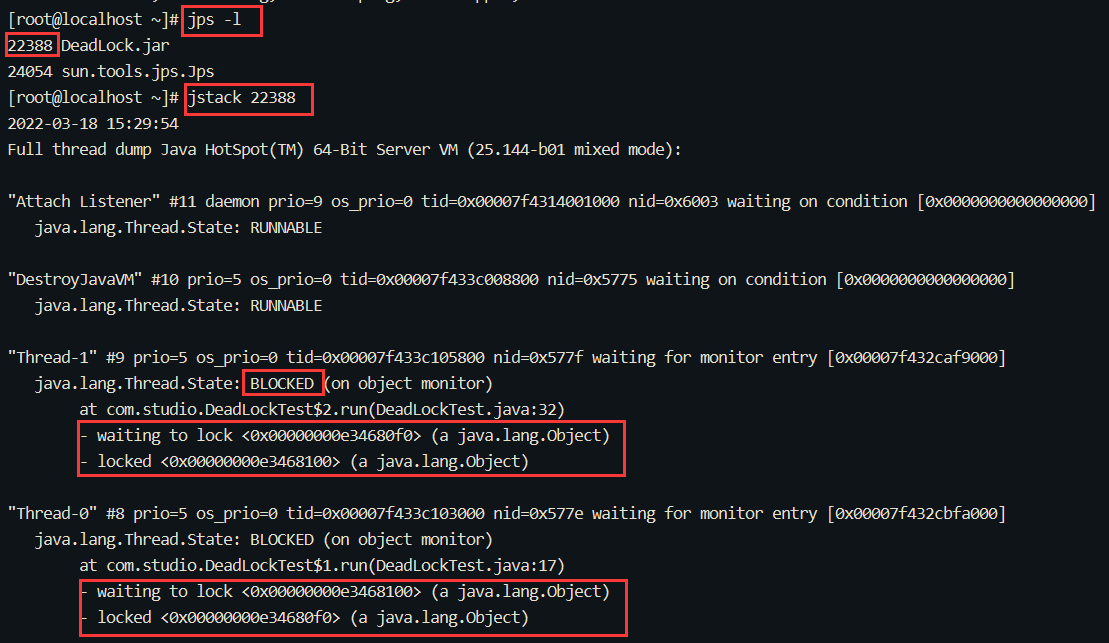 Java死锁检测的三种方法 Java查看死锁线程 Csdn博客