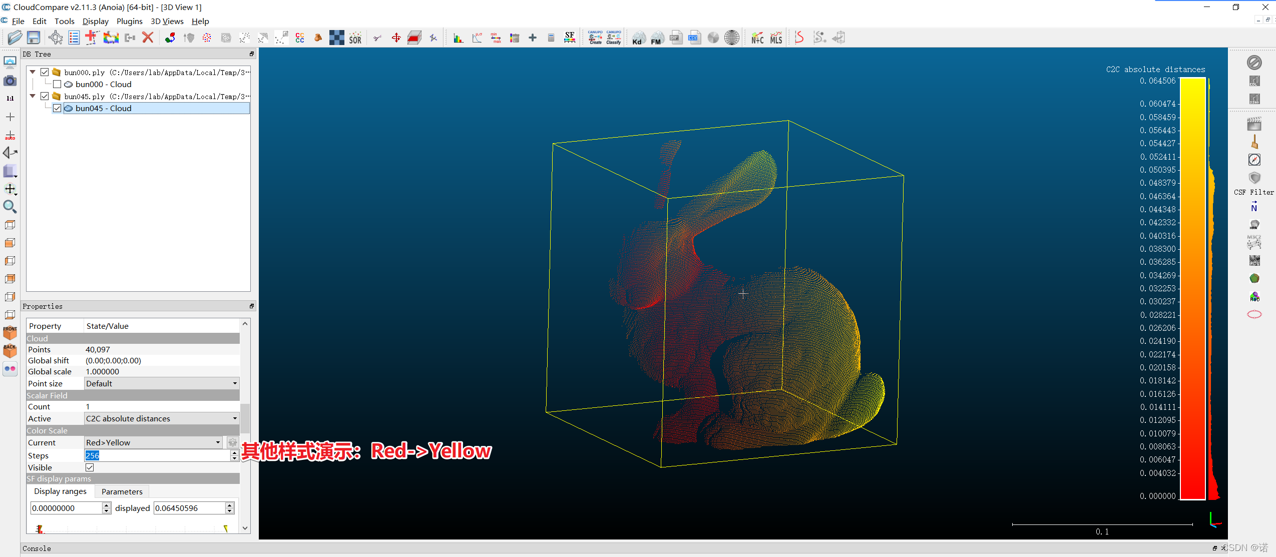 CloudCompare 可视化——Scale Filed_cloudcompare scale 数值-CSDN博客