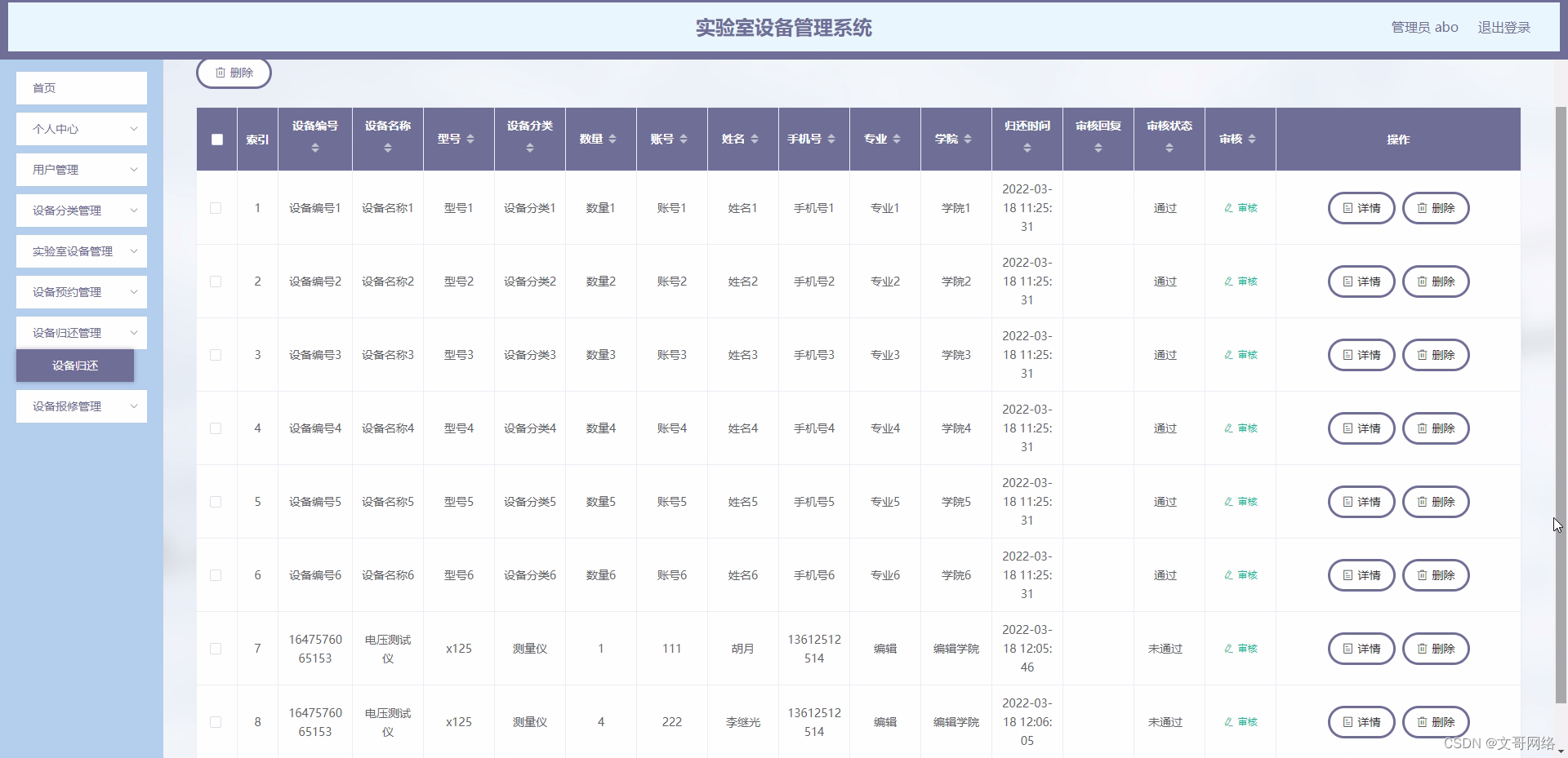 附源码 Javassm计算机毕业设计java实验室设备管理系统8gr9f【源码、数据库、lw、部署】 Csdn博客