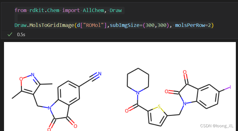 rdkit读取sdf、mol2 转换图片保存、sdf转smiles；PandasTools AddMoleculeColumnToFrame增加列图像展示及SaveXlsxFromFrame ...