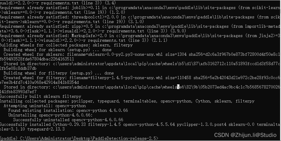 【旋转框目标检测】使用PaddleDetection训练自定义数据集：一、环境依赖安装_旋转目标检测训练-CSDN博客