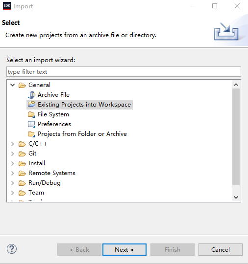 Xilinx SDK工程导入与导出（工程打包）_xilinx sdk导入已有工程-CSDN博客